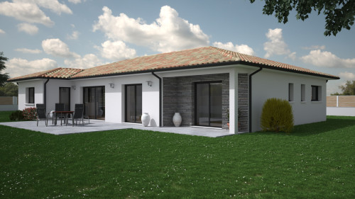 Modèle CLERAC : Maison de plain-pied 4 chambres avec un garage ...