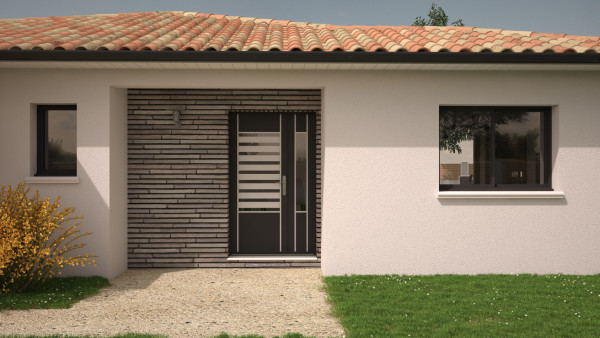 Modèle CLERAC : Maison de plain-pied 4 chambres avec un garage ...