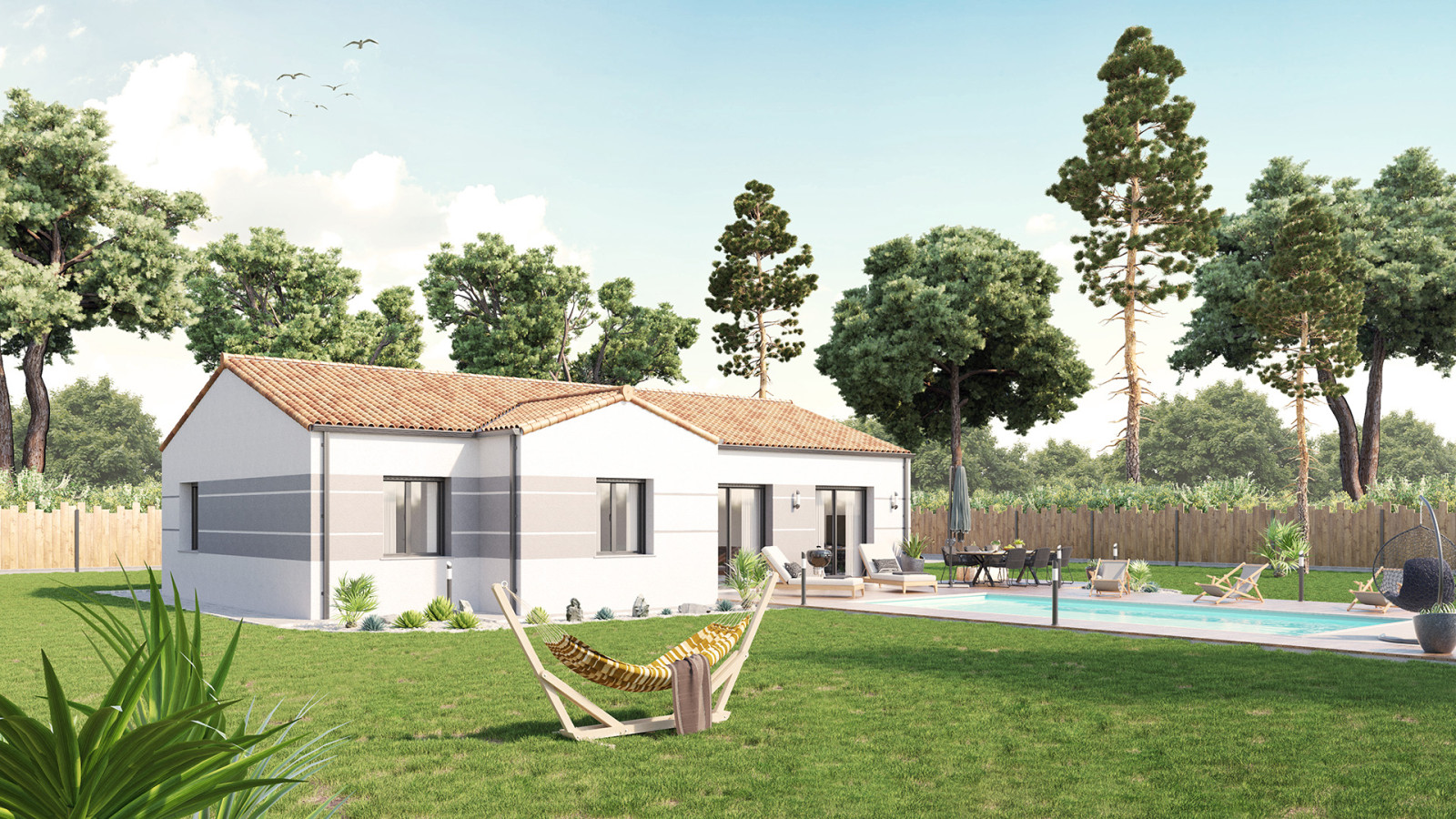 Modèle BREM SUR MER : Maison de plain-pied 3 chambres avec un garage ...